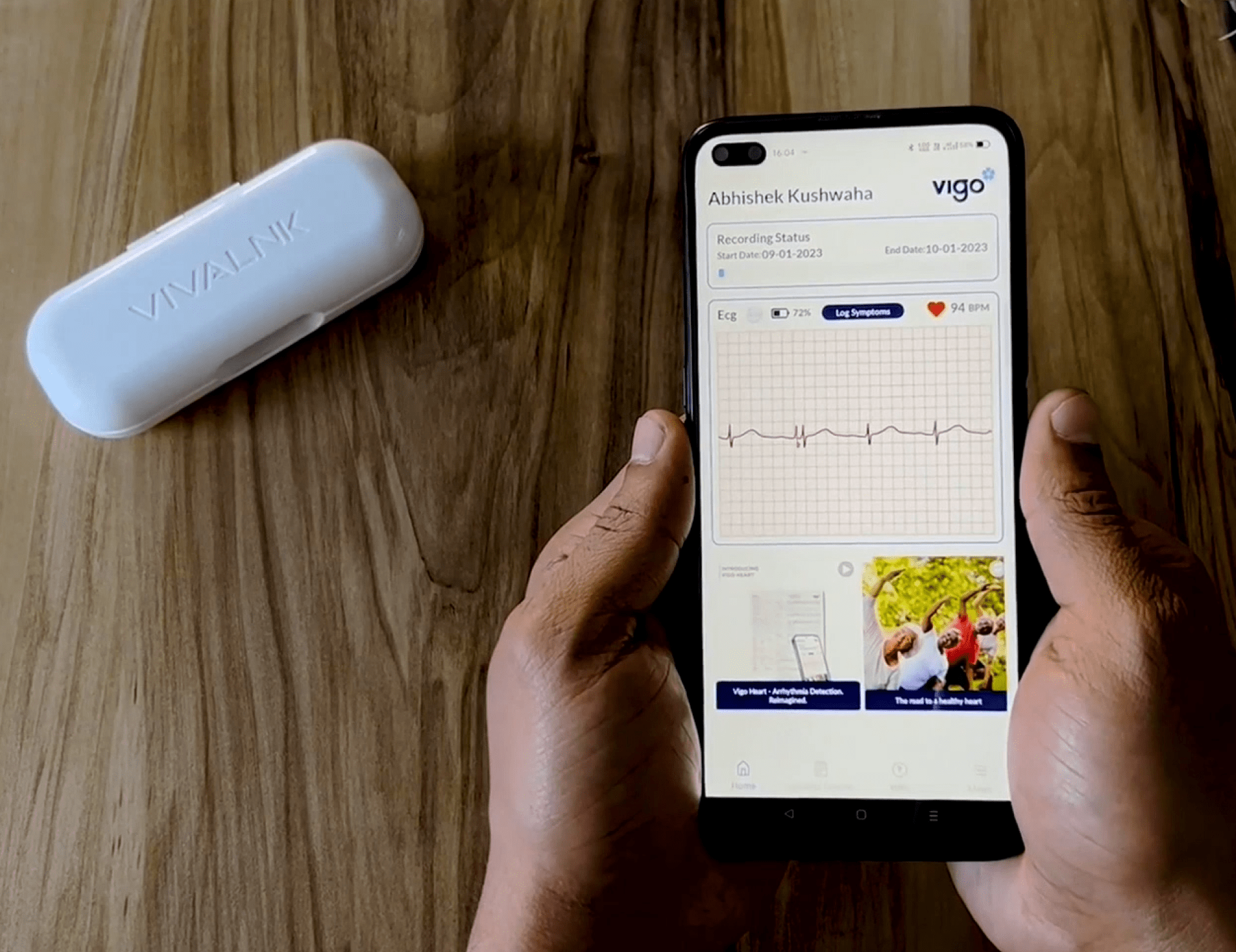 Record the ECG – Vigo Buddy – Here for you